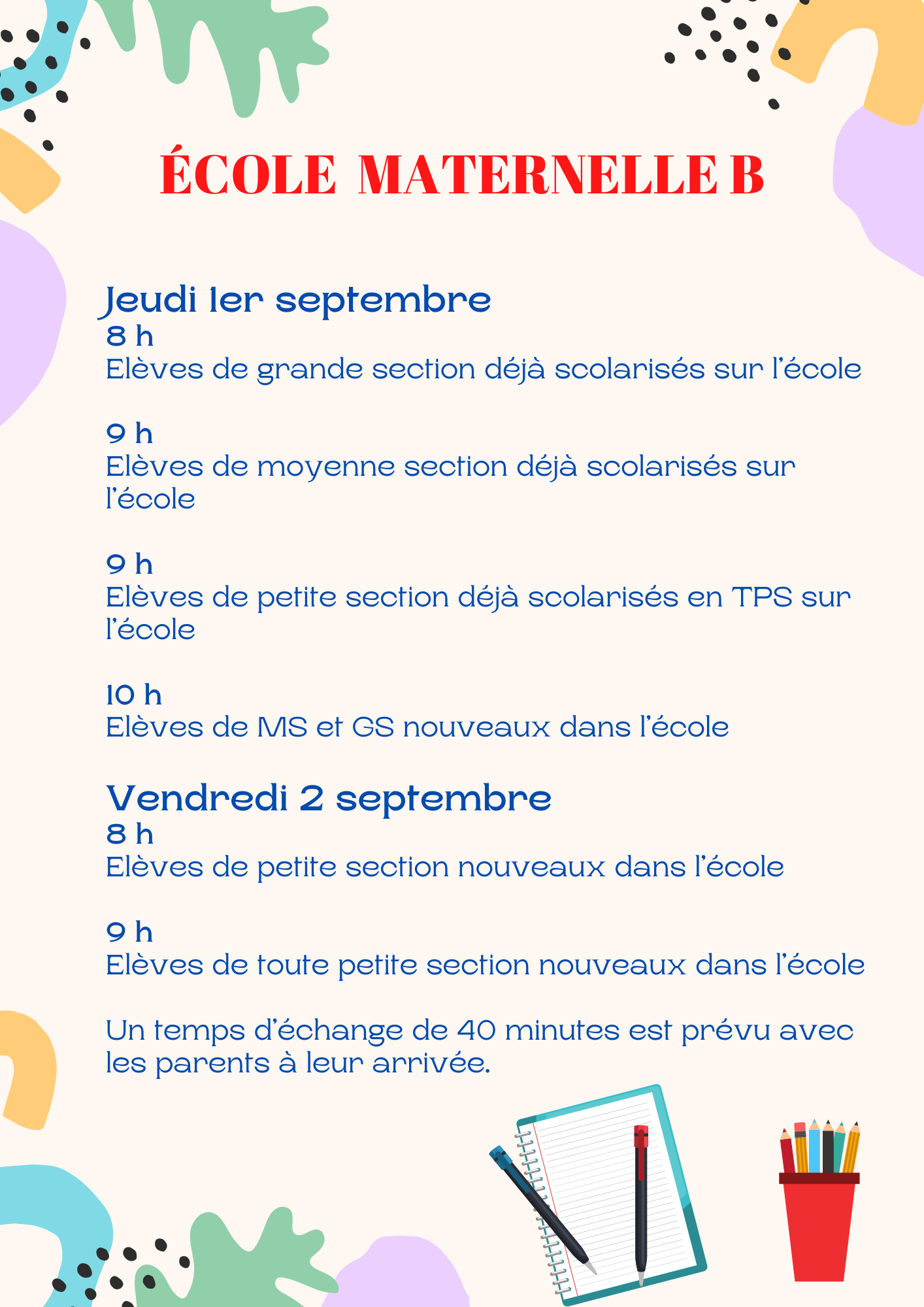 C'est la rentrée ! - Ville du Saint-Esprit